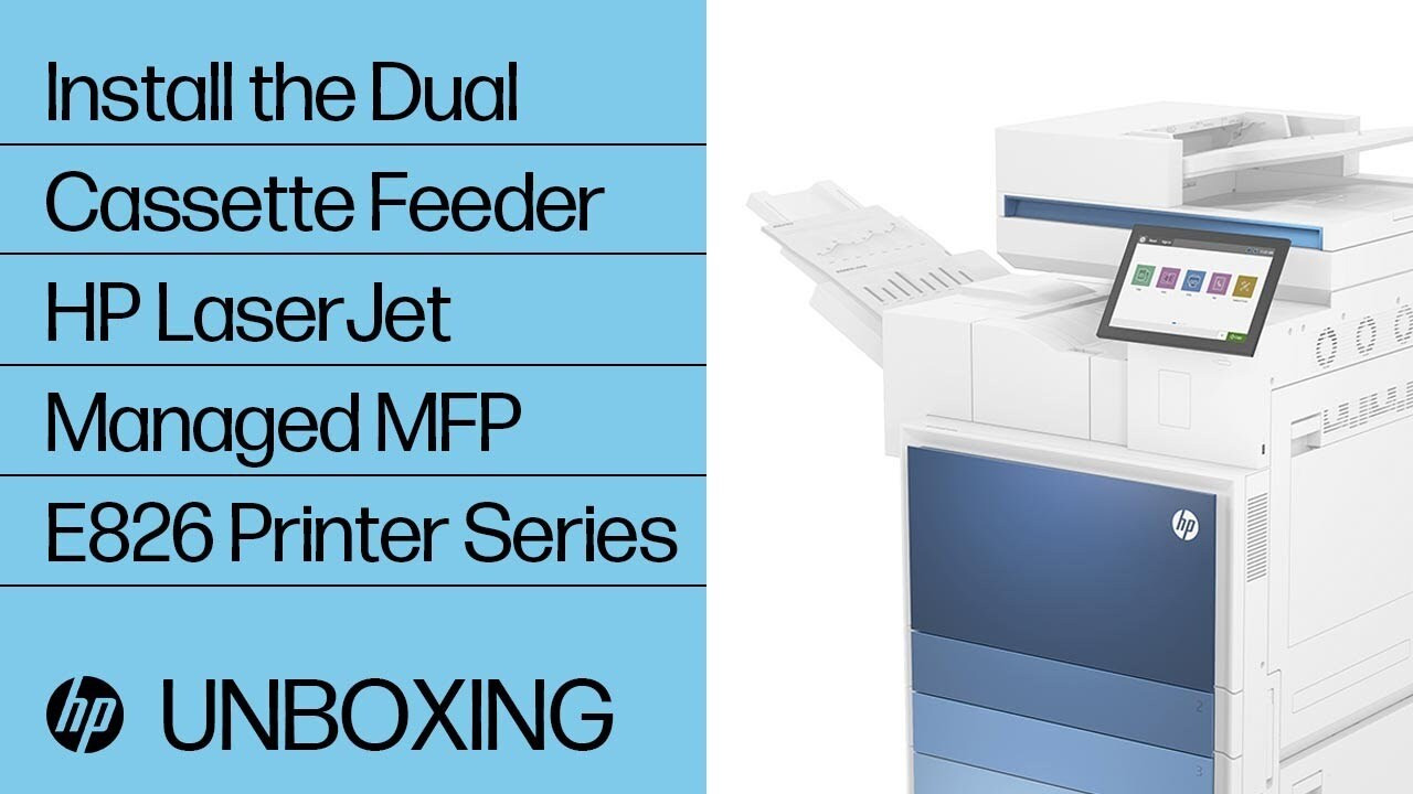 HP A3 LaserJet Managed, HP A3 PageWide - Installation videos | HP® Support