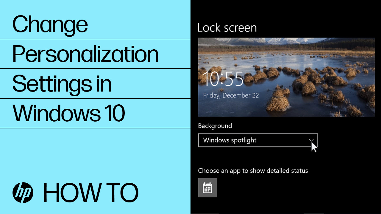 HP PCs - Change display settings, background image, icons, and screen ...