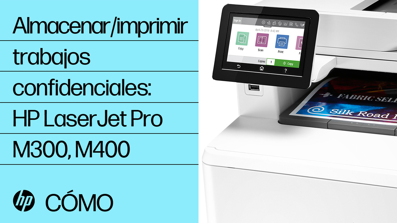HP LaserJet Pro - Almacenamiento de trabajos de impresión en la ...