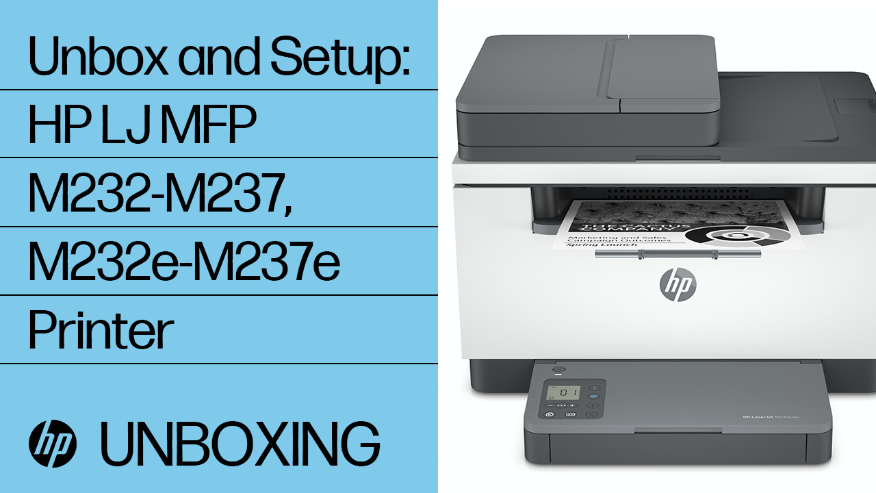 HP LaserJet MFP M233dw Printer Setup | HP® Support