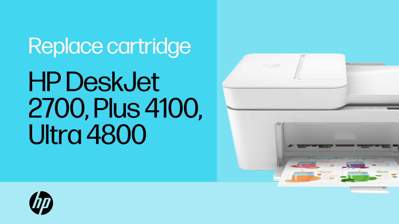 HP DeskJet 2700, 4100, 4800 printers - Replacing ink cartridges | HP ...