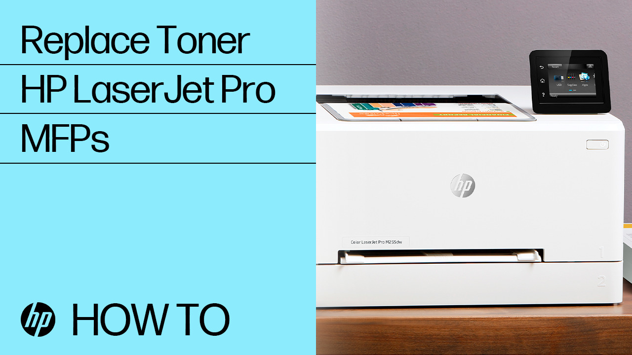 HP Color LaserJet Pro MFP M182-M183 Printers - Replacing Toner ...