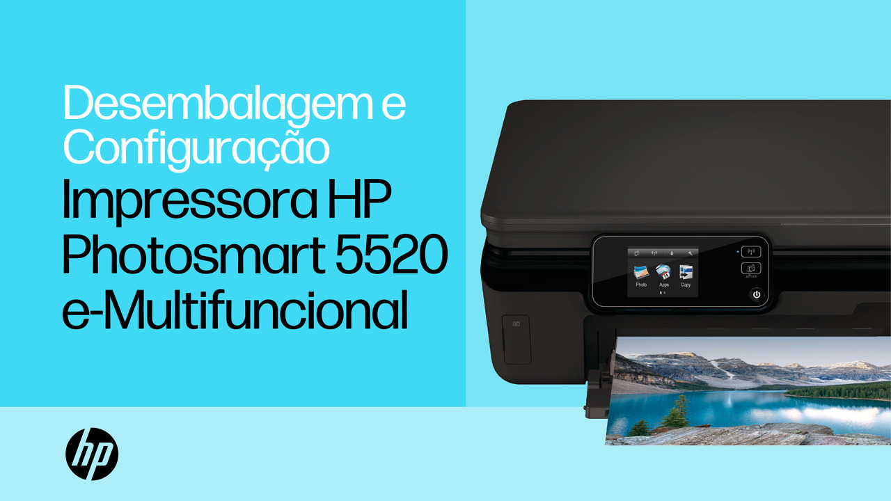 Impressora HP Photosmart 5520 e-multifuncional Configuração | Suporte HP®
