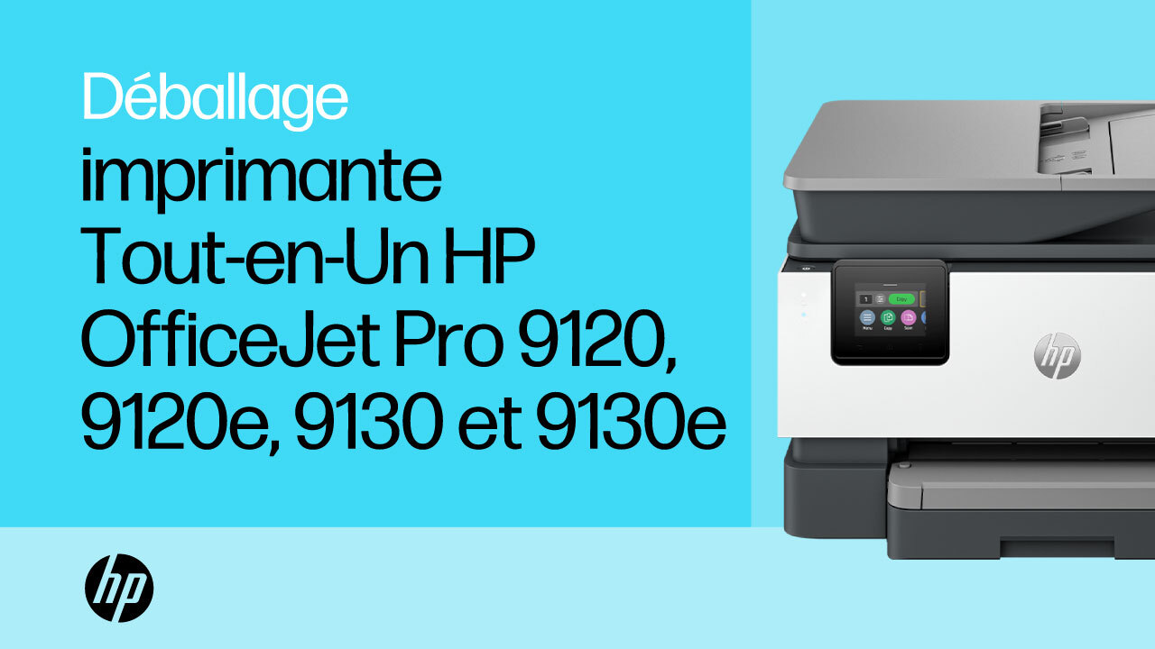 Imprimante Tout-en-un HP OfficeJet Pro 9122e Installation | Assistance HP®