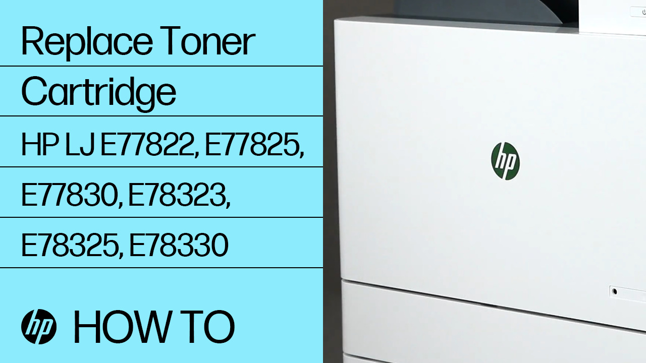 HP Color LaserJet Managed MFP E77822-E77830, E78323-E78330 - Replace ...