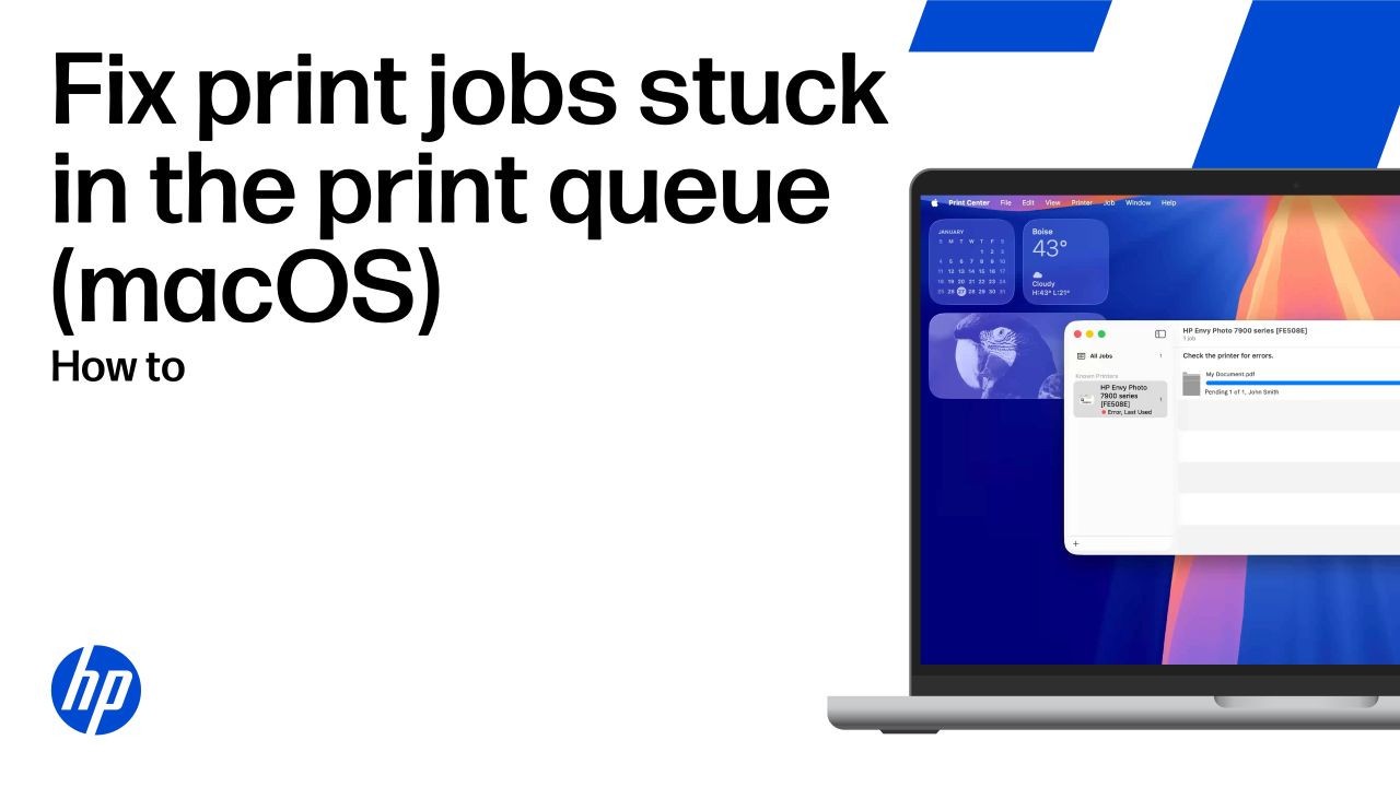 HP printers - Print jobs stuck in print queue (Windows, macOS) | HP ...