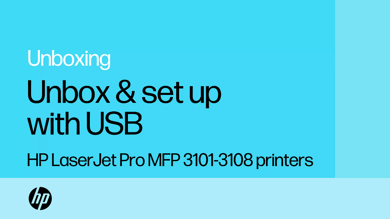 HP LaserJet Pro MFP 3101fdw Printer Setup | HP® Support