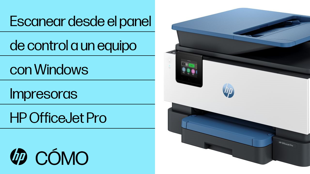 Escanear desde el panel de control en impresoras HP OfficeJet Pro, ENVY ...