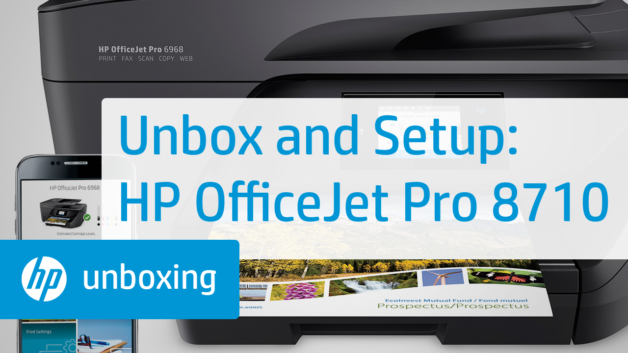 HP OfficeJet Pro 8710 All-in-One Printer Setup | HP® Support