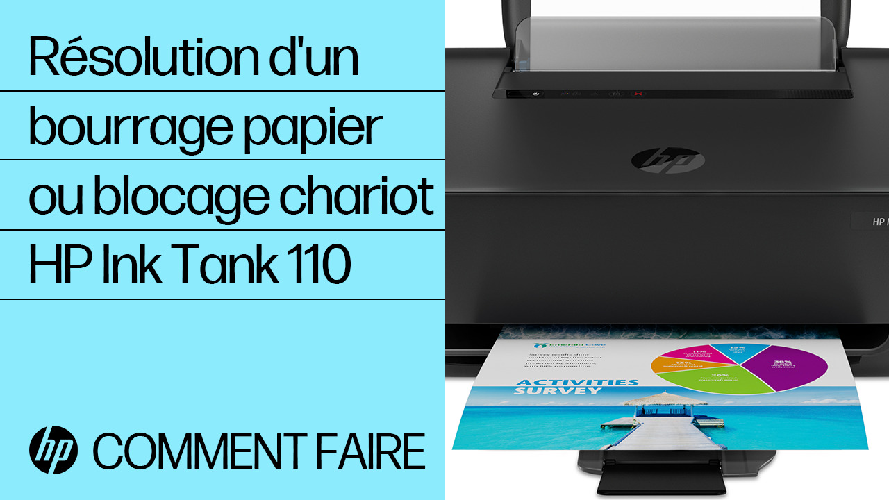 HP Ink Tank 110 Printers - Warning, Resume Lights Blink (Paper Jam ...