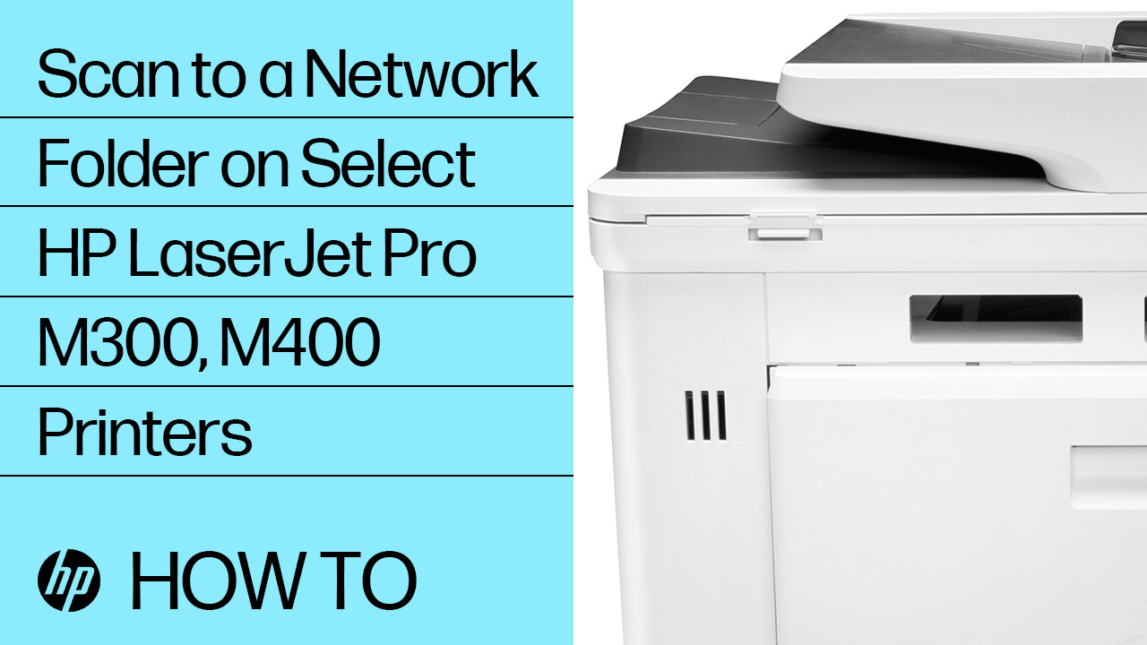 HP LaserJet Pro MFP - Scan to a network folder | HP® Support