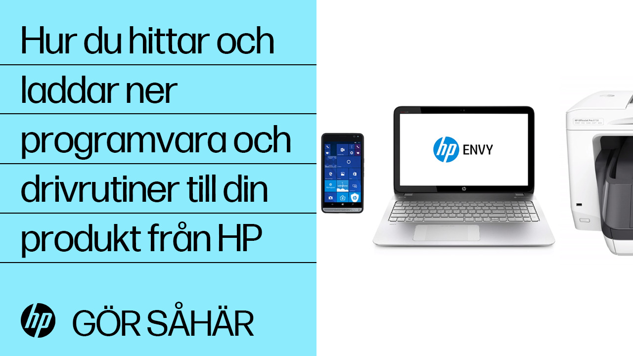HP DeskJet 2700 allt-i-ett-skrivarserie Hämtning av programvara och ...
