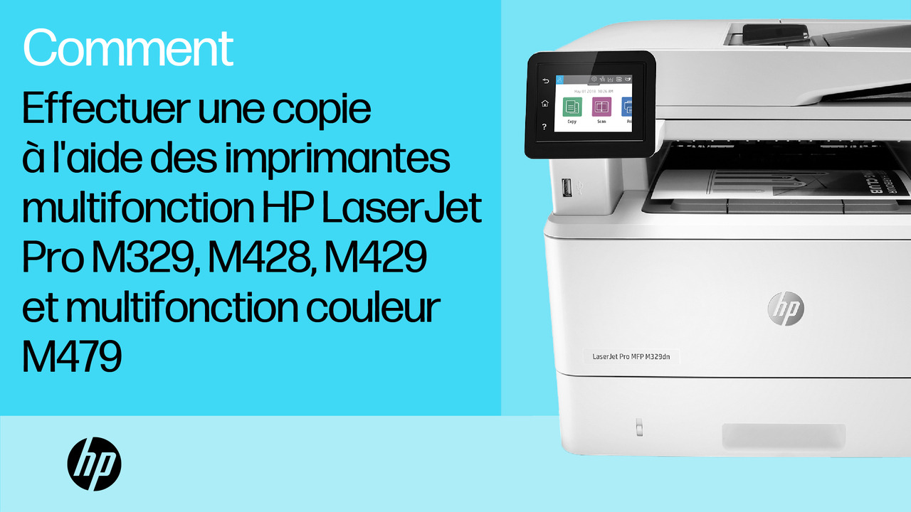 Imprimante multifonctions HP LaserJet Pro - Effectuer une copie ...