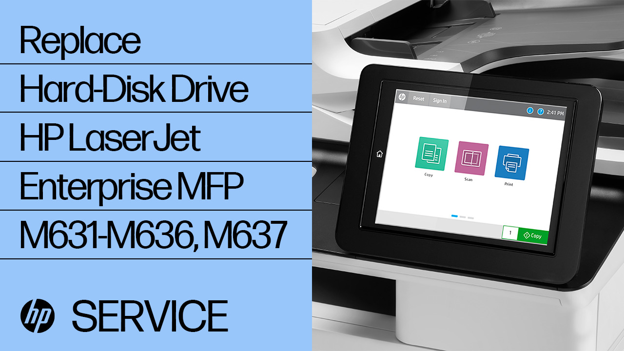 HP LaserJet MFP M631, M632, M633, M634, M635, M636, M637, E62555 ...