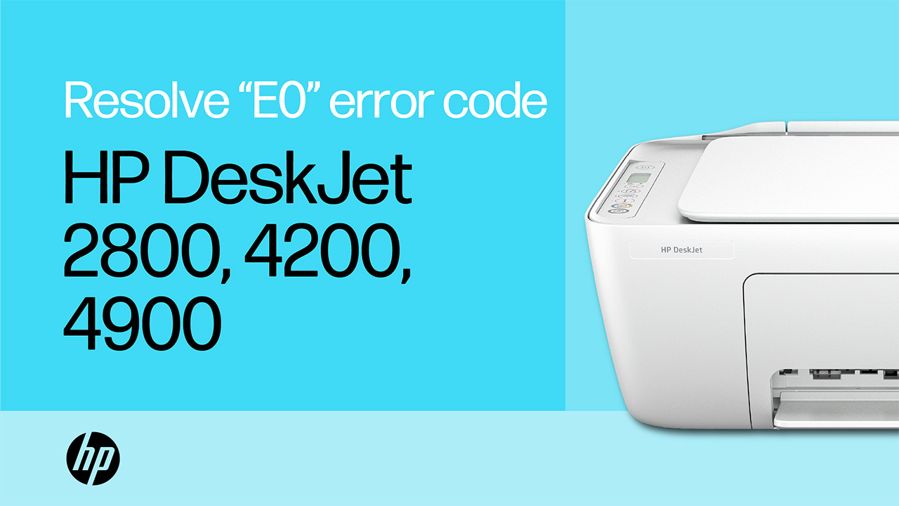 HP DeskJet 2800, 4200, 4900 Printers - Blinking lights and error codes ...