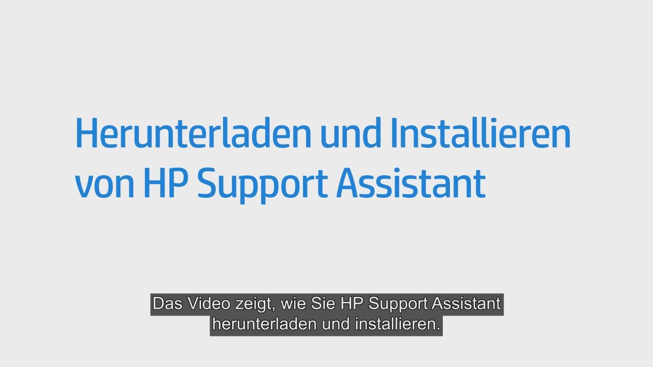 HP PCs – Verwenden von HP Support Assistant (Windows) | HP® Support
