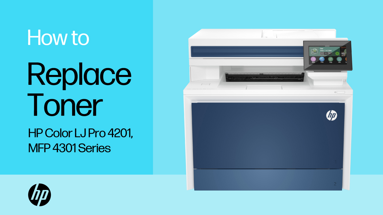 HP Color LaserJet Pro MFP 4301, 4302, 4303 – Austauschen der Tonerpatronen | HP® Support