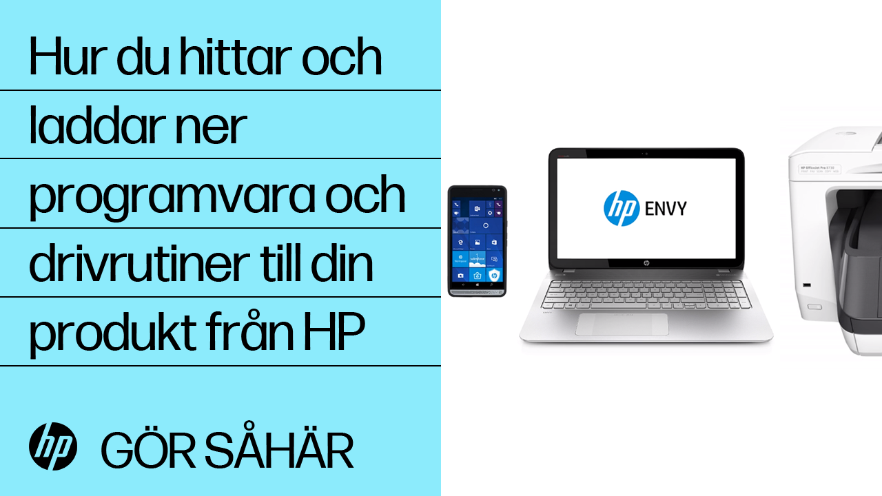 HP DeskJet 2822e allt-i-ett-skrivare Hämtning av programvara och ...