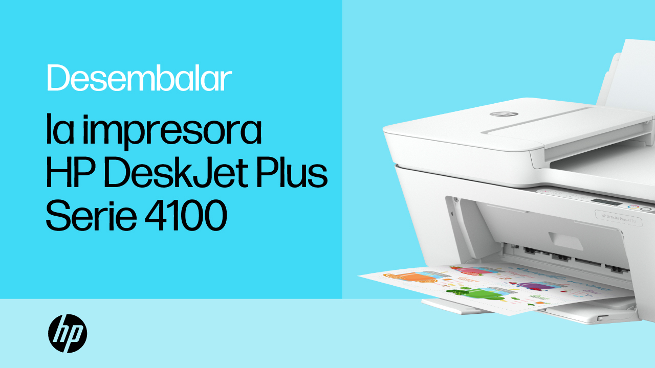 Impresoras HP DeskJet Plus 4100 - Primera instalación de la impresora ...