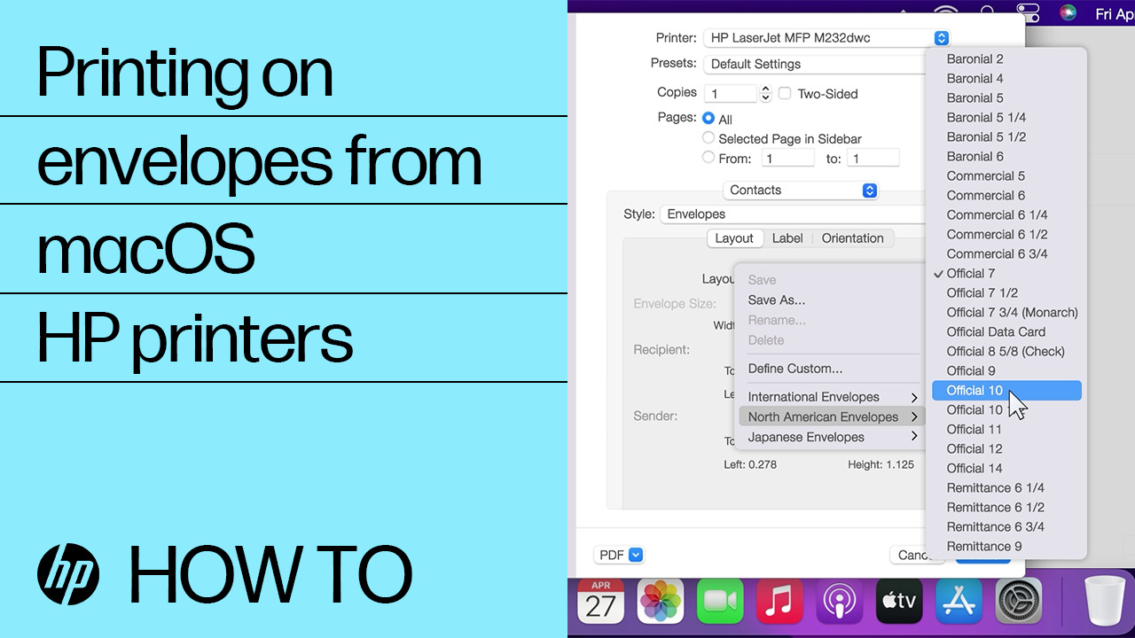 Print on envelopes with an HP printer | HP® Support