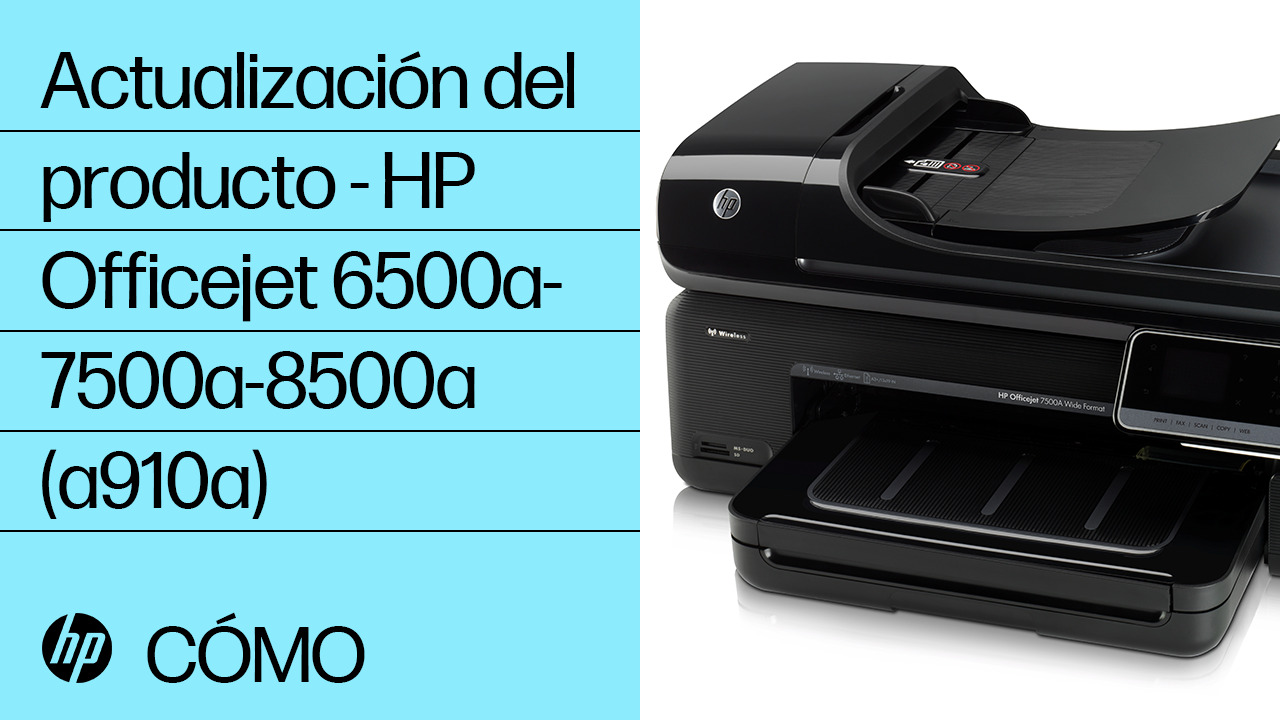 Impresora HP Officejet serie 7500A e-multifunción de formato ancho - E910 Descargas de software ...