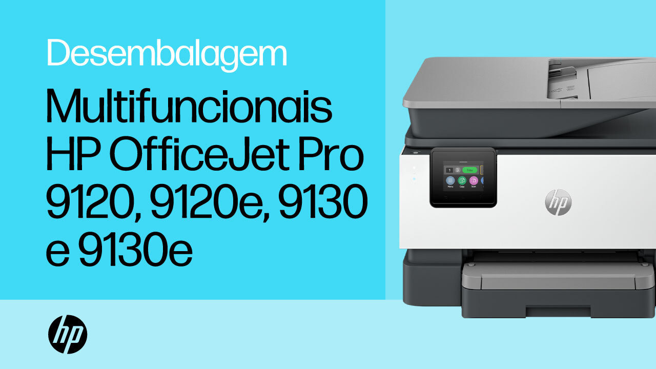 Multifuncional HP OfficeJet Pro 9130 Series Configura o Suporte HP 