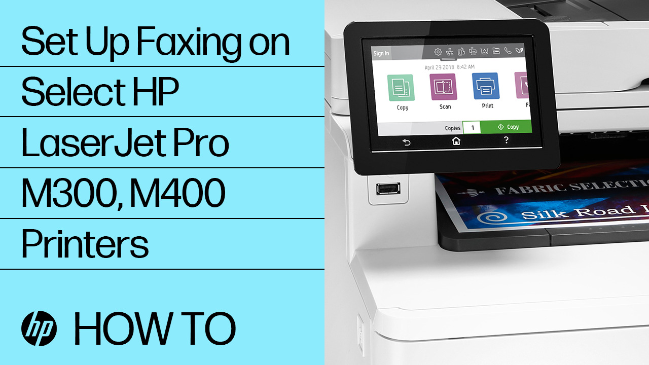 HP LaserJet Pro MFP M428, M429, M479, 4101-4104 - Setting up the ...