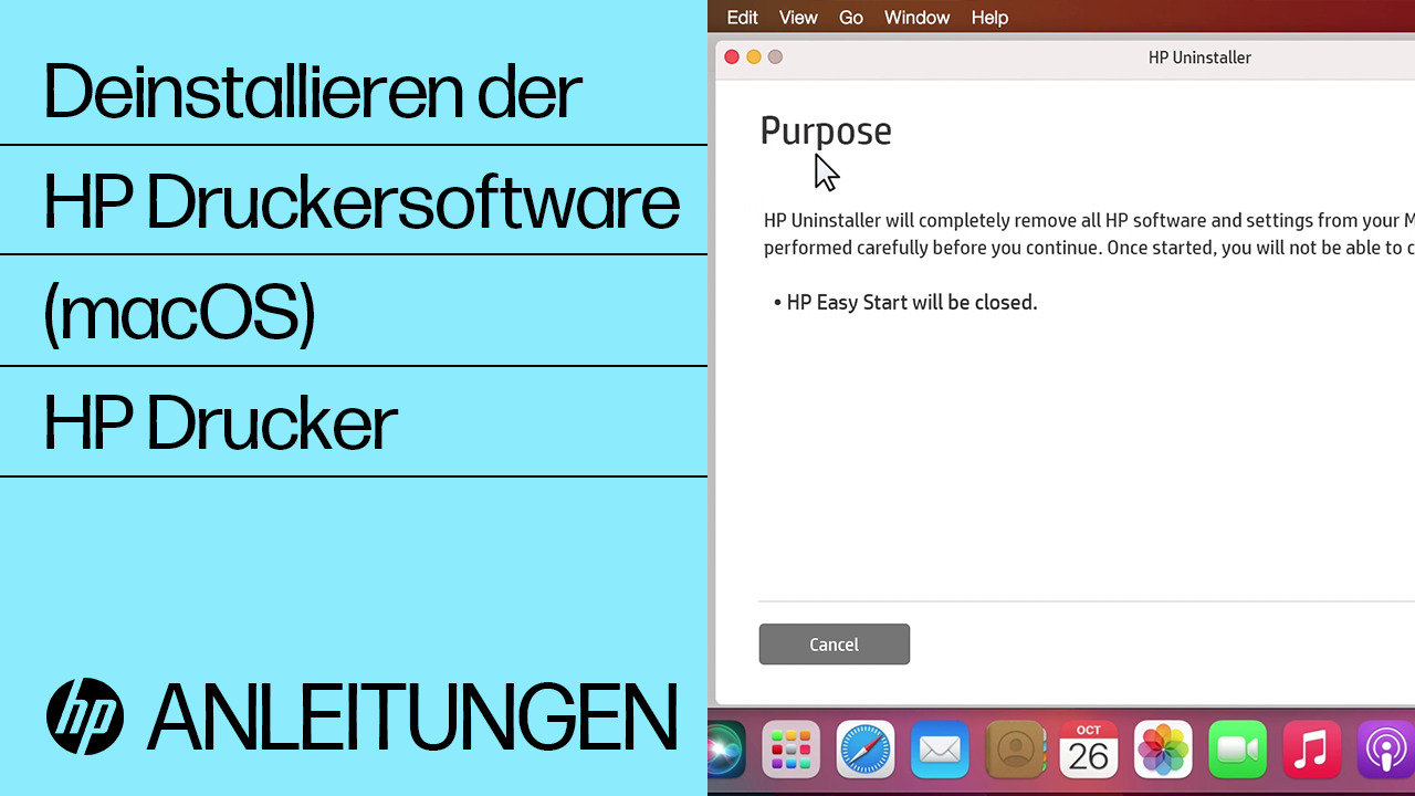 Deinstallieren von HP Druckersoftware und Treibern | HP® Support