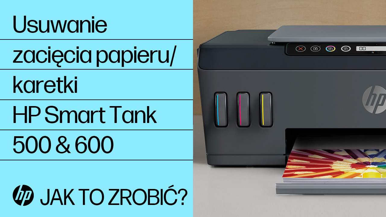 Drukarki HP Smart Tank 500, 550 – Błąd „E4” (Zacięcie papieru ...