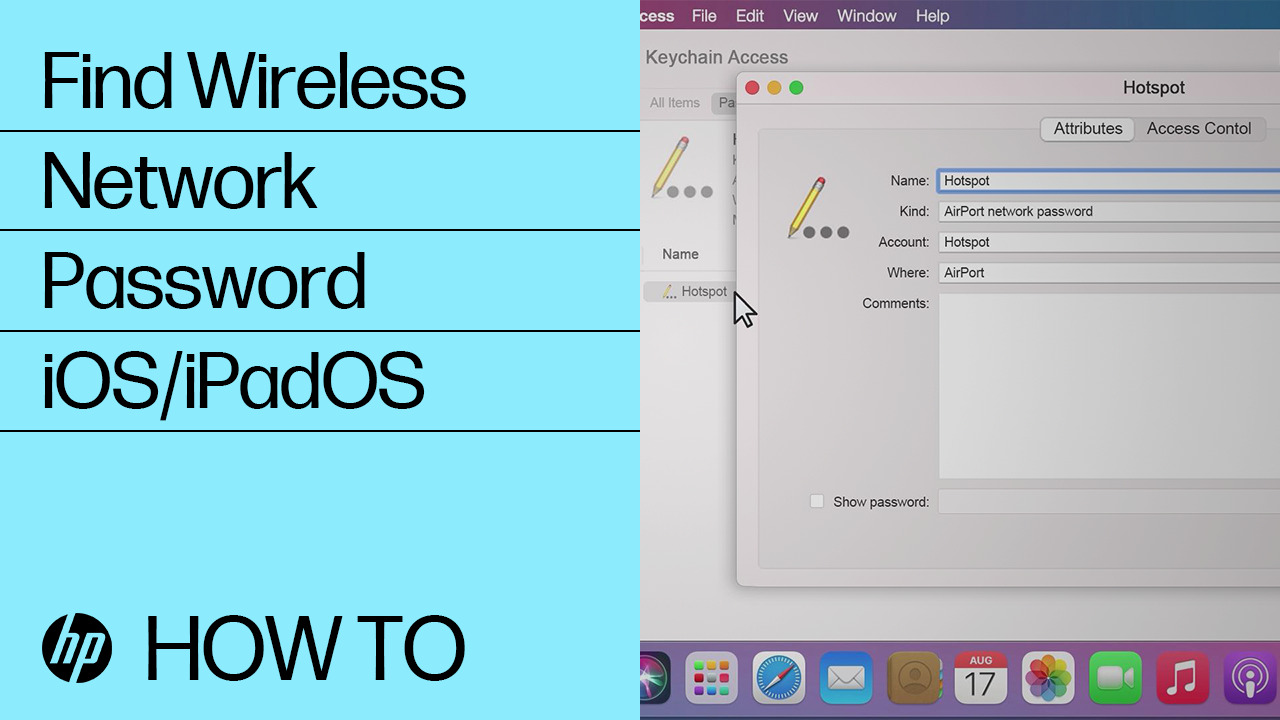 Find the wireless network password or PIN to connect an HP printer | HP ...