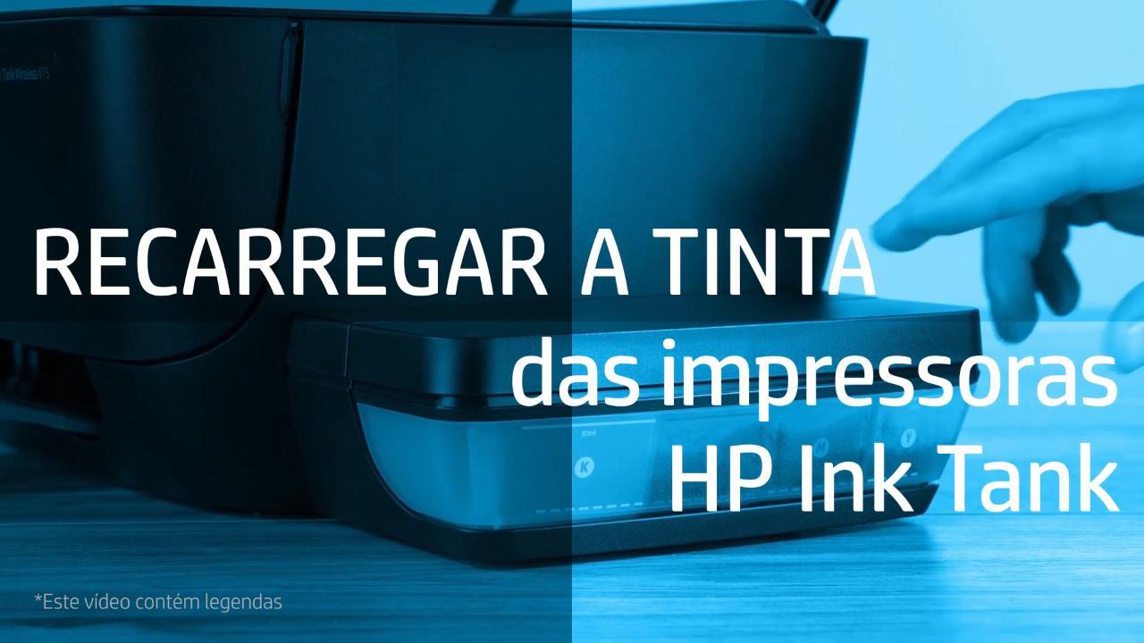 Verifique os níveis do tanque de tinta nas impressoras HP Ink Tank 110 ...