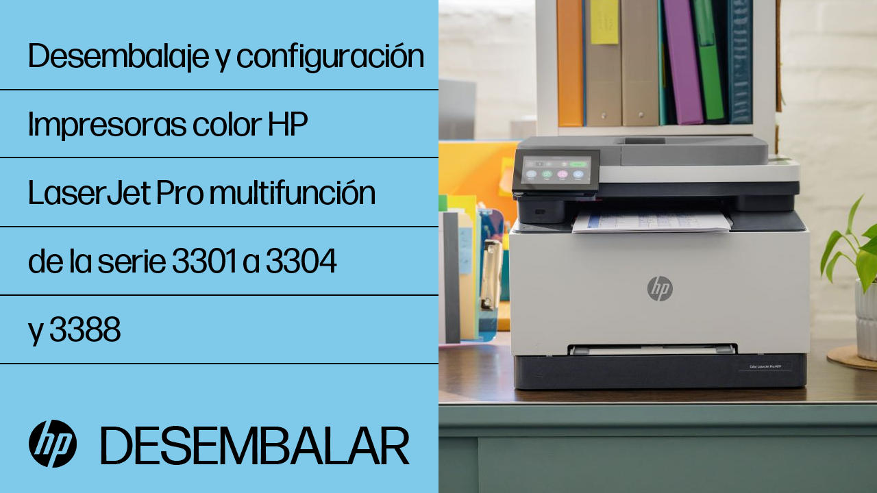 Impresora multifunción HP Color LaserJet Pro 3388sdw : configuración ...