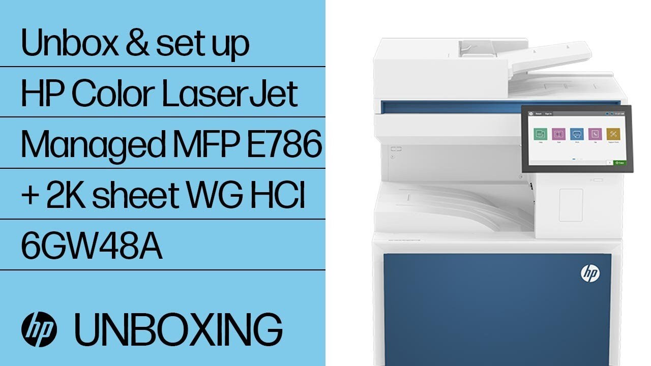 HP A3 LaserJet Managed, HP A3 PageWide - Installation videos | HP® Support