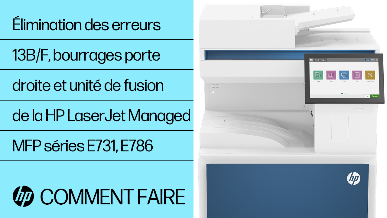 Imprimantes multifonctions HP LaserJet E731, E786, E73130, E73135 ...